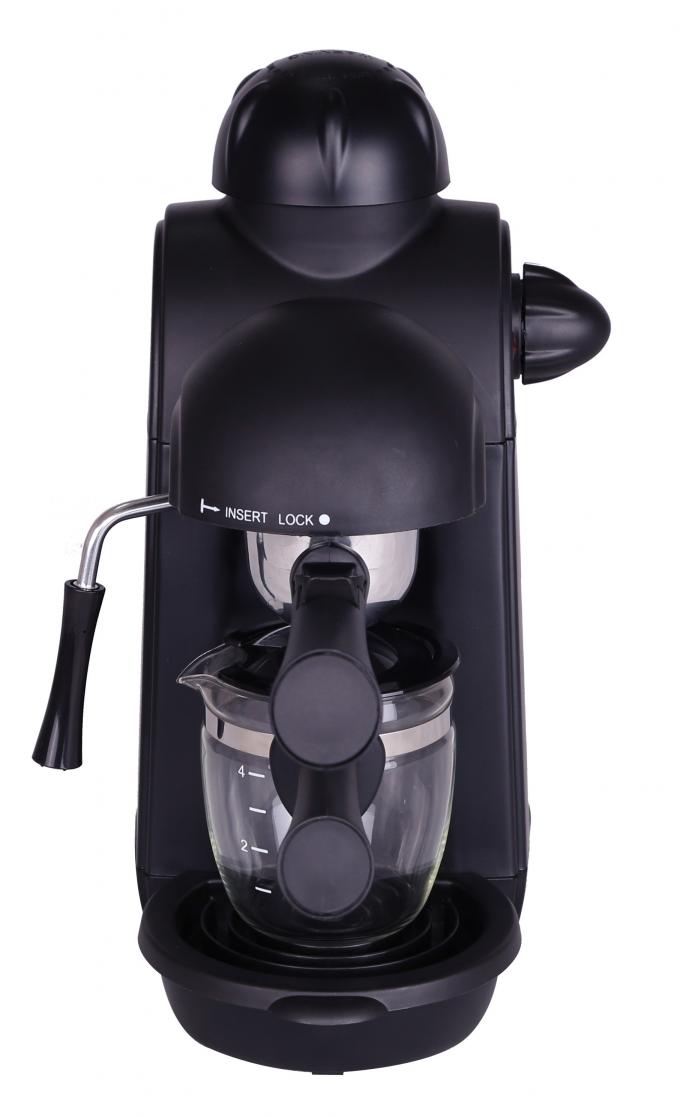 Plastic Coffee Steam Espresso Machine , 5 Bar 4 Cup Coffee Maker